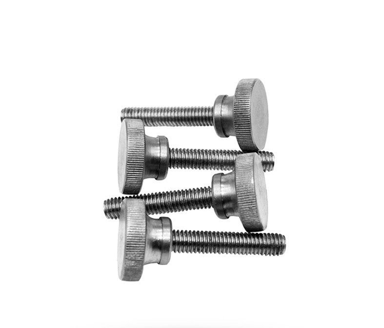 18-8 Stainless Steel Flared-Collar Knurled-Head Thumb Screws Knurled-Head Adjustment Screws