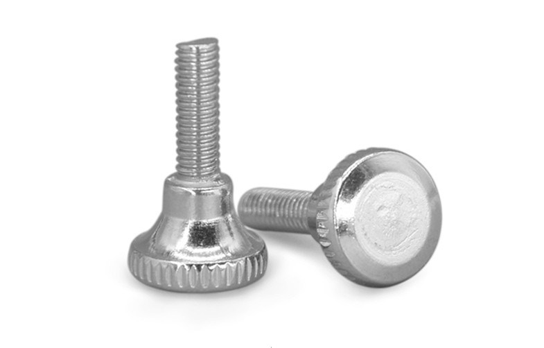 M5 Knurled Head Shoulder Thumb Screw DIN464 With Black Oxide Steel Material