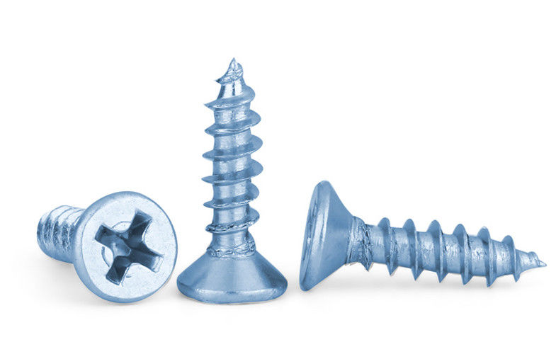 Zinc Plated Hardened Steel Undercut Flat Head Pointed Screws ...