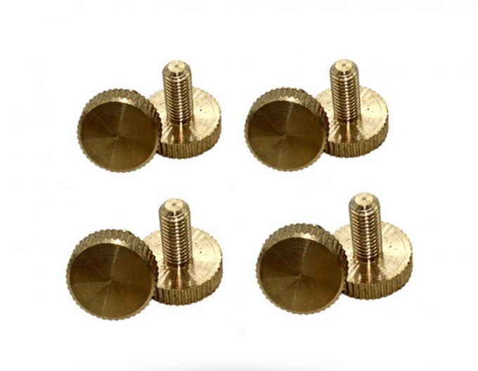 Brass Low-Profile Knurled-Head Thumb Screws Brass Knurled-Head Adjustment Screws