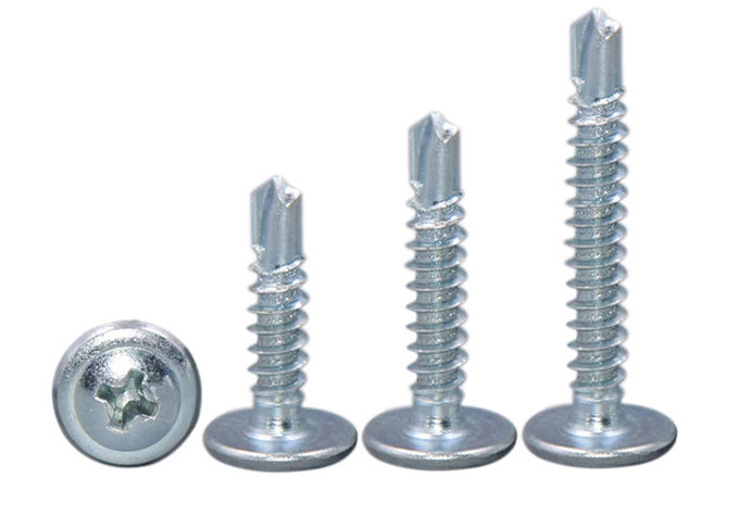 Zinc Plated Steel Extral Wide Truss Head Drilling Screw For Sheet Metal
