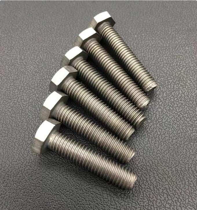 ISO9001 High Precision Titanium Hex Bolts Threaded Left Hand Thread Bolts