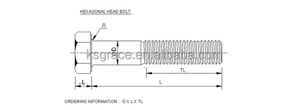 Coarse Fine Thread Brass Hex Bolts Brass Hex Nut Bolt