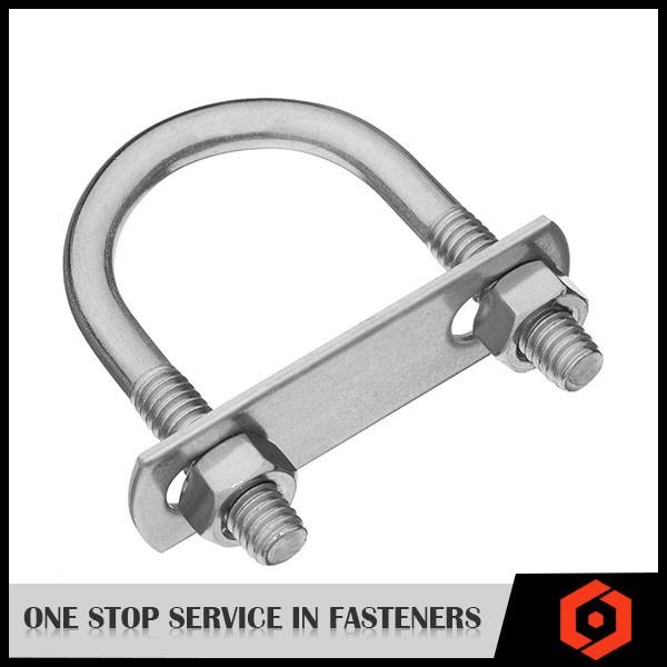 M5-M100 Zinc Plated U Bolts Professional Dimensiones U Shaped Bolt