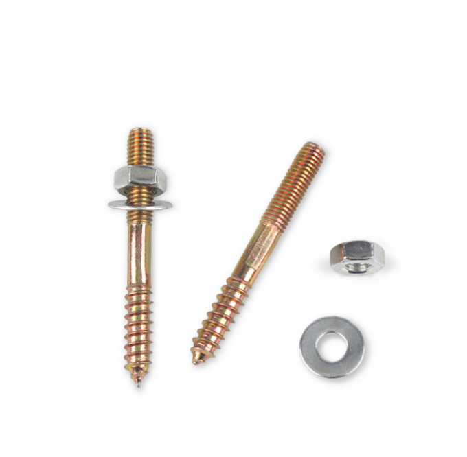 M6 Double Head Thread Dowel Screw Furniture Fixing Wood Dowel Screw