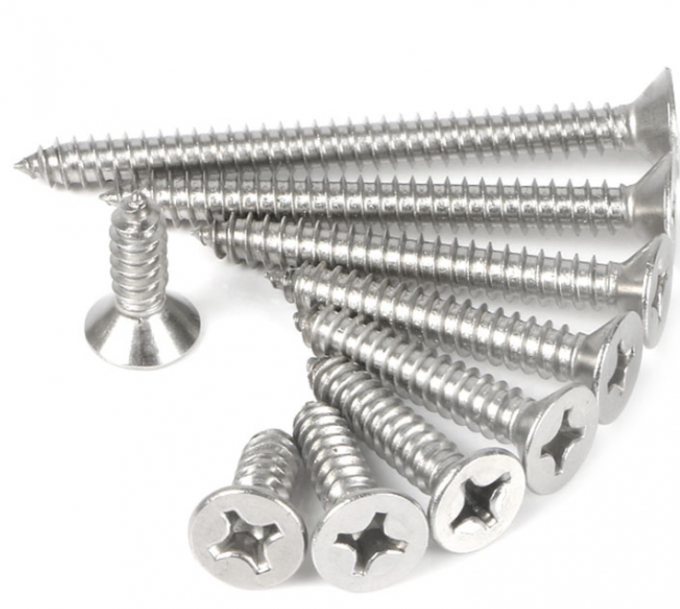 SUS304 SUS316 Cross Recessed Countersunk Head Screw GB846 Countersunk ...