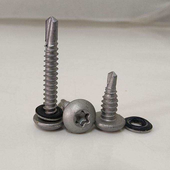 Customized Metal Stainless Steel Pan Head Hexalobular Socket Pan Head Self Drilling Screws With ...