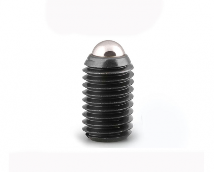 Carbon Steel Black Oxide Ball Plunger Screw Headless Slotted Ball Point ...