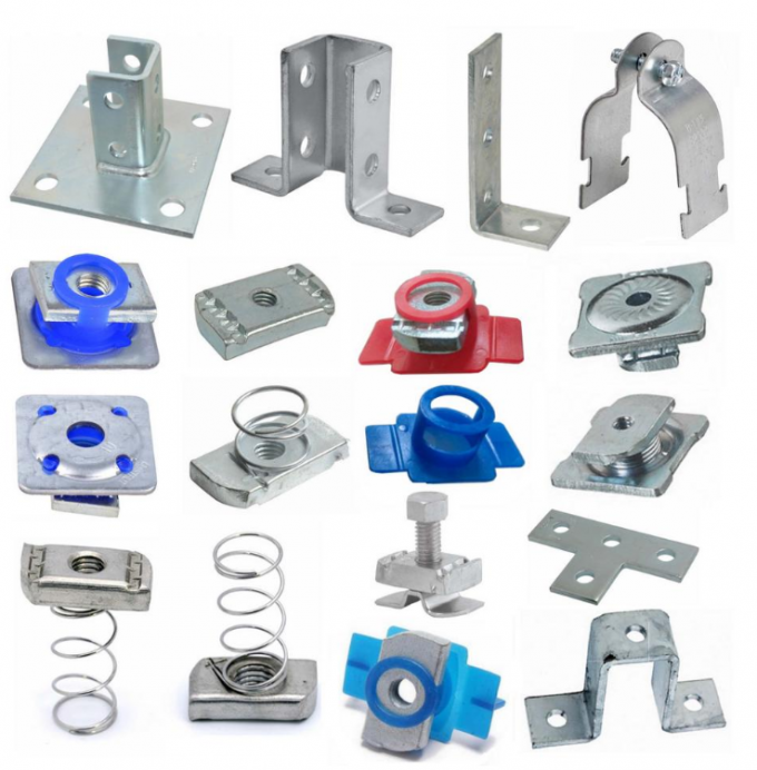 Solar Fastener Zinc Plated Carbon Steel Combo Nut Washer Channel Nut ...