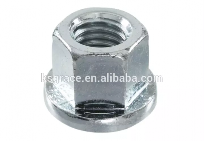 DIN 6331 Hexagon Flange Nuts With Collar Bright Neat Body