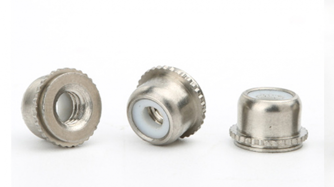 Higher Head Self Clinching M8 Nyloc Nut ZINC PLATED