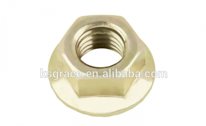 Carbon Steel Hexagon Flange Nuts Hexagon Locking Nuts With Flange ...