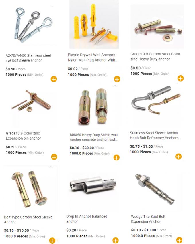 Stainless steel Drop in expansion anchor hex bolts internal expansion ...