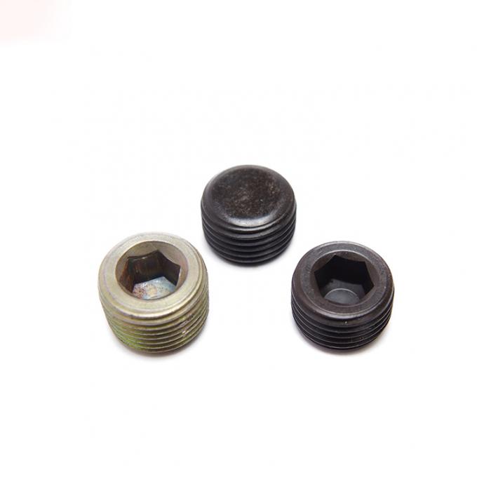 Metric Black Oxide Hexagon Socket Pipe Plugs Carbon Steel