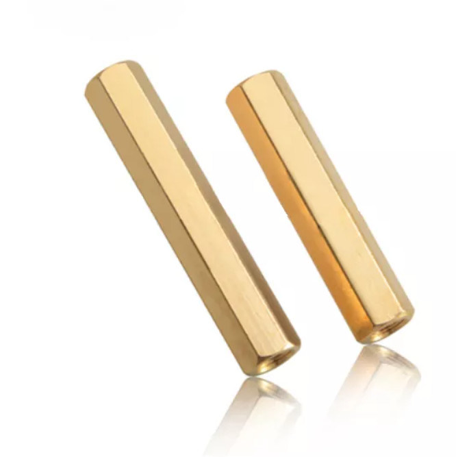 DIN6334 M2 M2.5 M3 M4 M5 M6 Brass Long Coupling Nut Threaded Long Hex ...