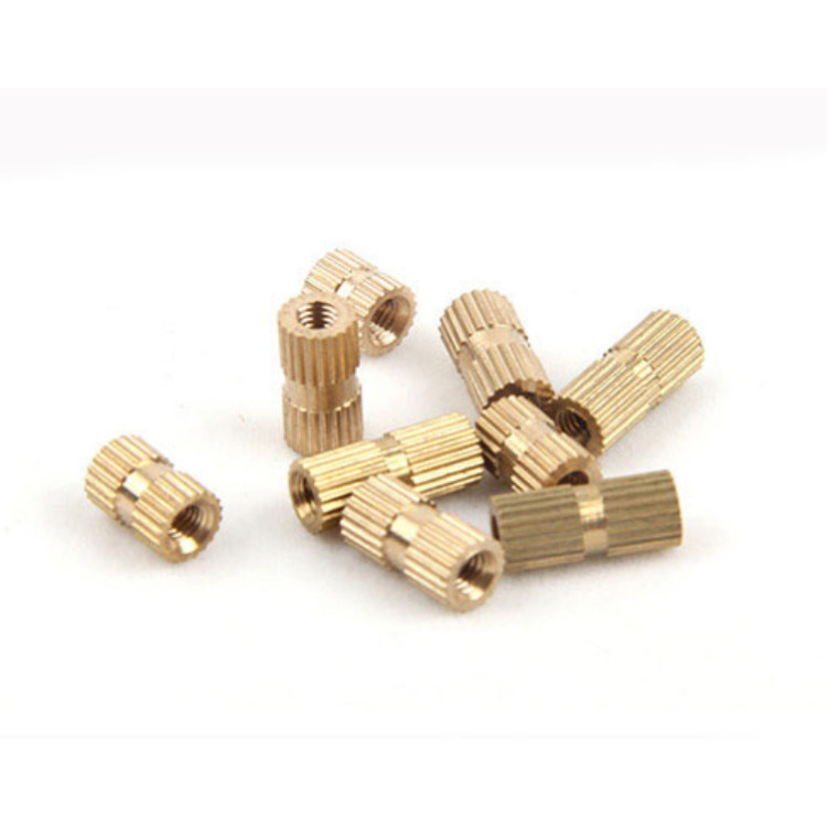 Brass Knurled Inlaid Nut Copper Injection Injection Double Pass ...