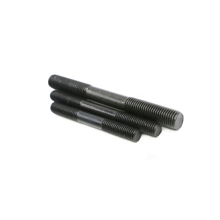 DIN939 6mm-300mm M6-M50 Threaded Rods Studs Black Metal end 1.25 d ...
