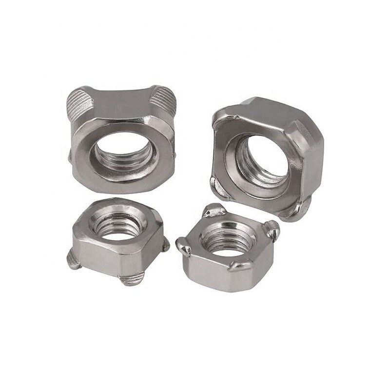 SUS304/316 Stainless Steel Square Nuts DIN928 For Square Spot Welding ...