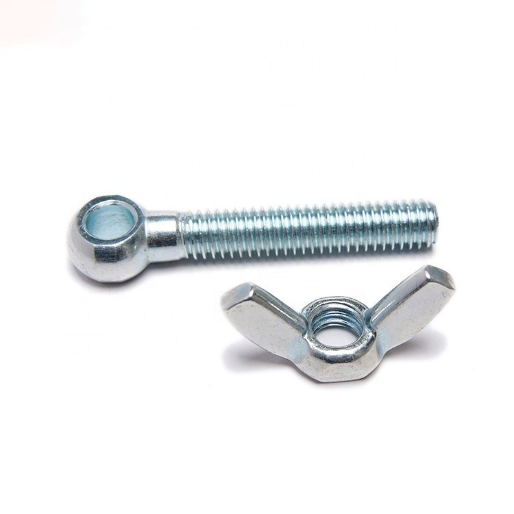 White Zinc Finish M12 Eye Screw Swing Bolts For Foundation Bolt And ...