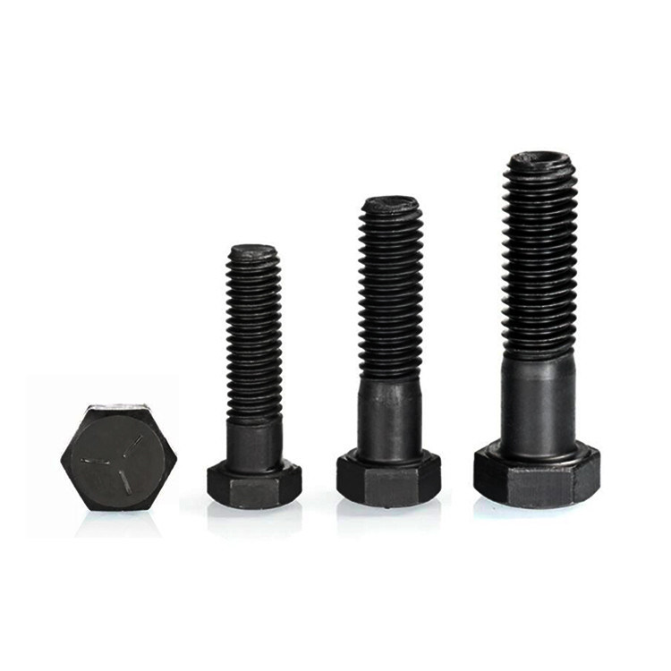 Steel Hexagon Head Cap Half Thread Bolt Screw UNC 1/4-20 7/16 1/2-13 ...