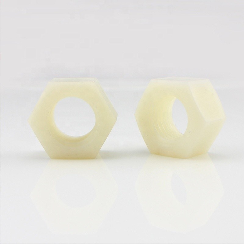 Customized Factory Plastic Nylon Nut Black/white Nylon Hex Nut Hexagon ...