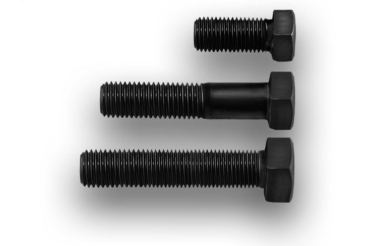 Class 10.9 Steel Black Zinc Plated Hex Bolts Class 10.9 Hex Head Screws ...