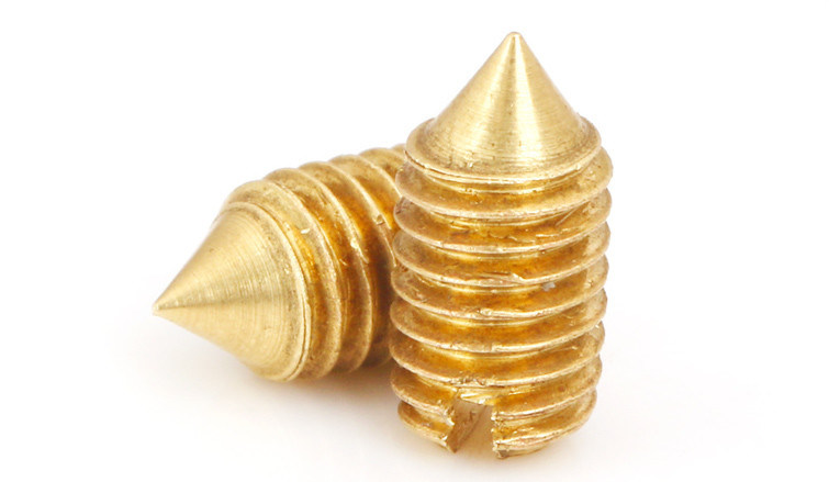 Slotted Cone Point Set Screw JIS B117 Headless With Metric Thread Type