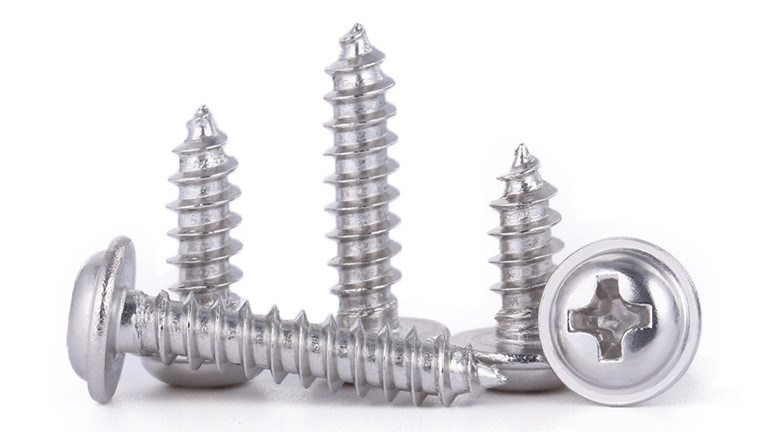 Stainless Steel Phillips Flanged Extra-Wide Rounded Head Screws for ...