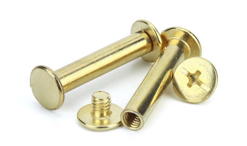 Yellow Brass Big Flat Head Butt Screws Book Photo Chiago Screws Chicago ...