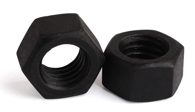 Grade 2H Black Oxide Steel Extra-Wide Hexagon Nut Steel Heavy Hex Nuts