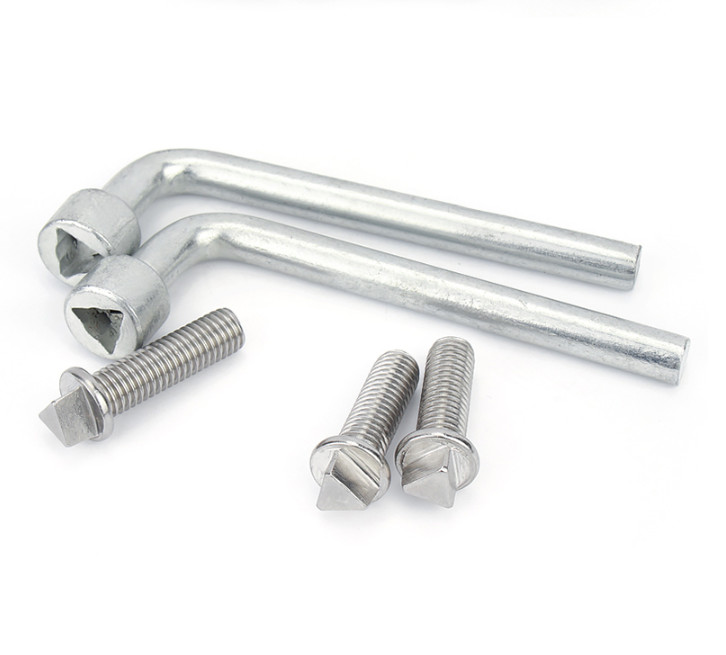 304 stainless steel triangle head anti-theft screw chassis bolt outer ...