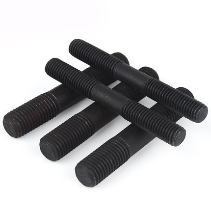 M5 M8 Double End Studs Black Zinc CE Double Threaded Bolt