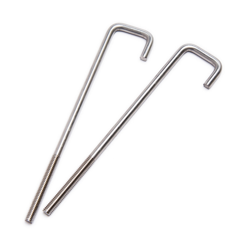 ISO9001 Foundation Bolts A2-70 A4-80 Hold Down Bolts Opening J Hook Bolt