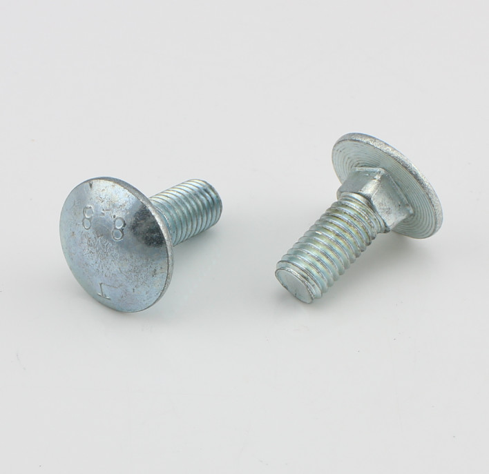 Blue White Zinc Grade 4.8 8.8 Carriage Bolts Square Neck Bolts ...