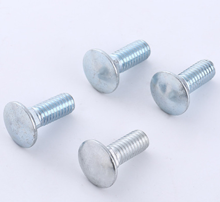 Hardened Steel Grade 8.8 10.9 Round Head Bolts Din 603 607 605 ASME M8 ...