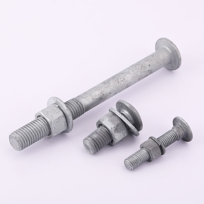 ISO Highway Guardrail Bolt Hot Dip Galvanized Guardrail Safty Bolts And ...