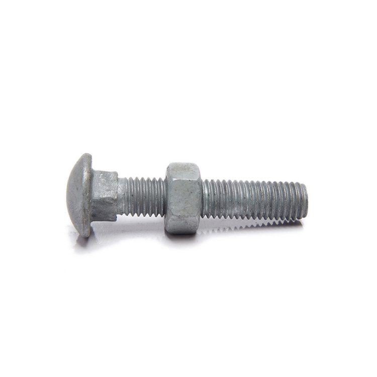 High Carbon Steel Square Neck Round Head Bolts Grade 8.8 Blue White ...