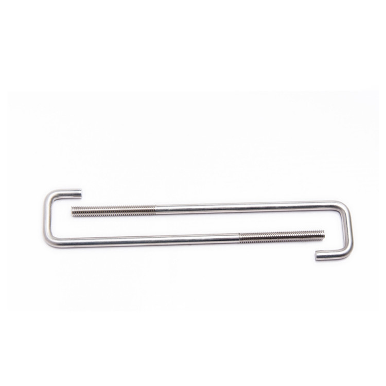 M6-M24 Threaded Galvanized Foundation Bolts J Bolts For Roofing Sheets