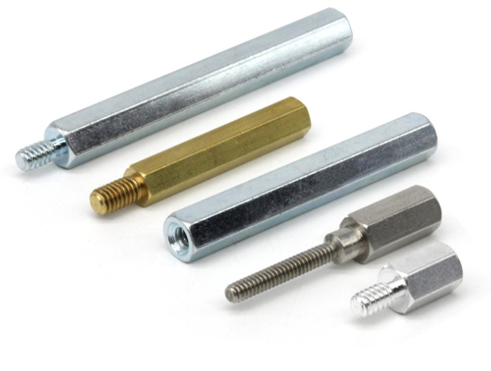 Round Brass Knurled Standoff Male-Female Round Knurled Brass Standoff ...