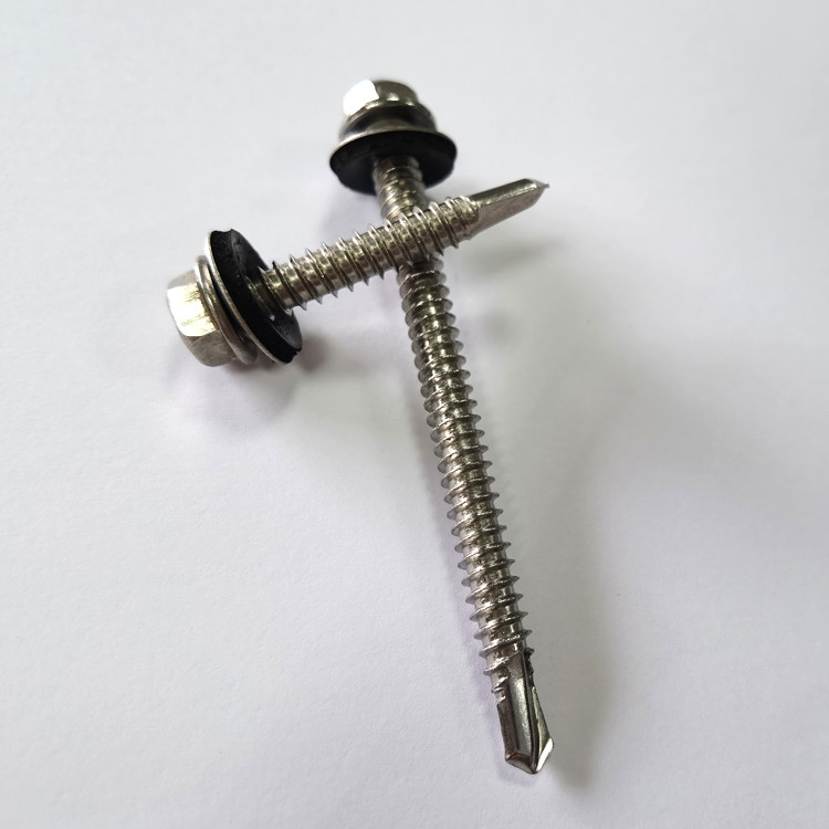 Hot Dip Galvanised Hexagon Head Tek Wood Stainless Steel Hex Self Drilling Roof Screw With Epdm ...