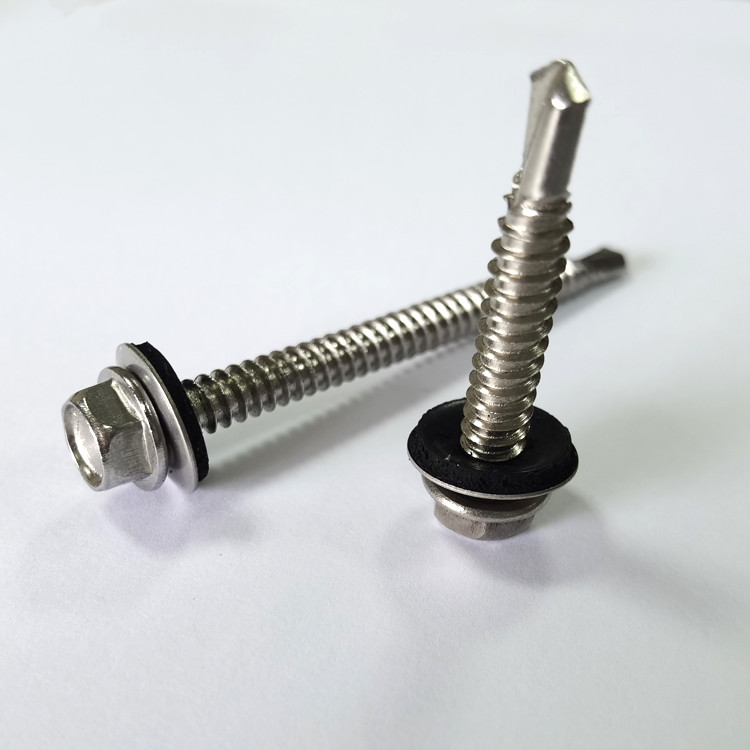 Hot Dip Galvanised Hexagon Head Tek Wood Stainless Steel Hex Self Drilling Roof Screw With Epdm ...