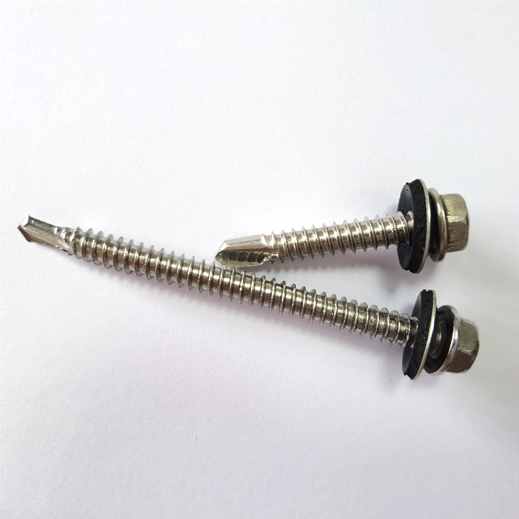 Hot Dip Galvanised Hexagon Head Tek Wood Stainless Steel Hex Self Drilling Roof Screw With Epdm ...
