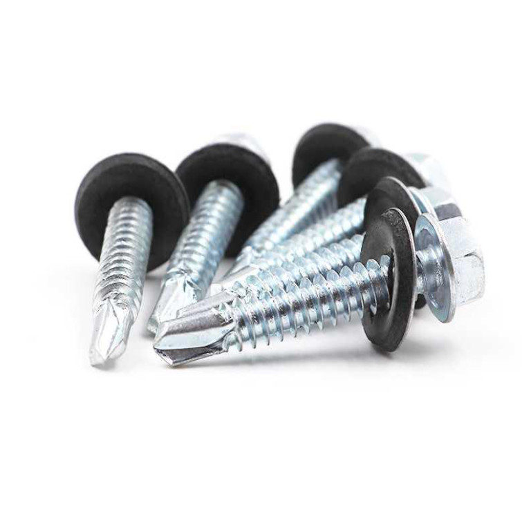 Galvanised Metal Hexagon Head Tek Wood Stainless Steel Hex Self Drilling Screw With Epdm Washers ...