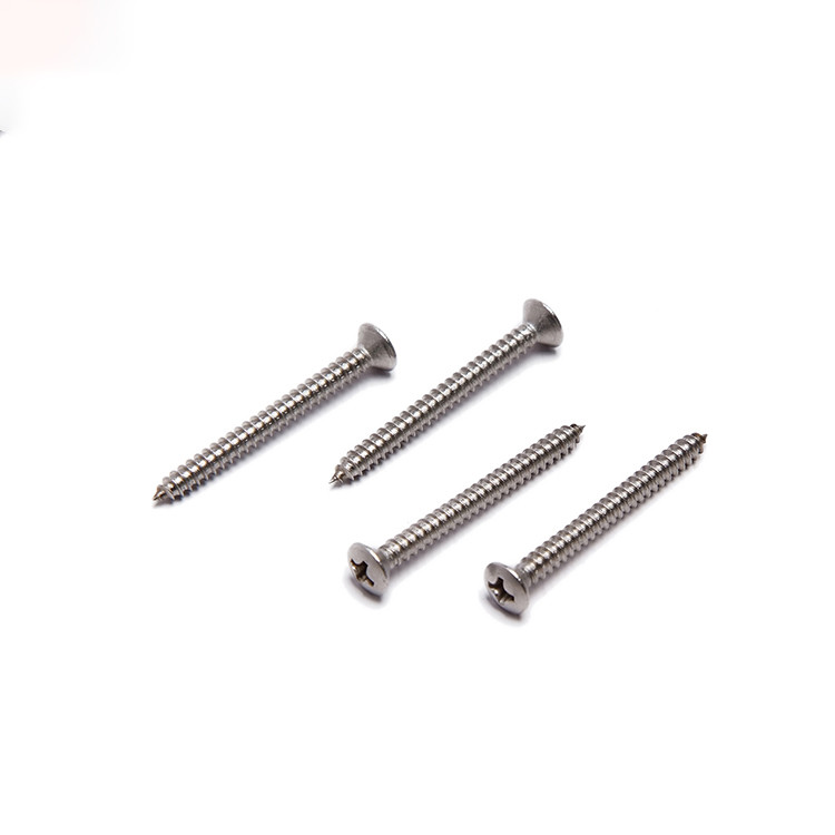 DIN7983 Cross Recessed Raised Countersunk Head Tapping Screws Phillips Self Tapping Screw