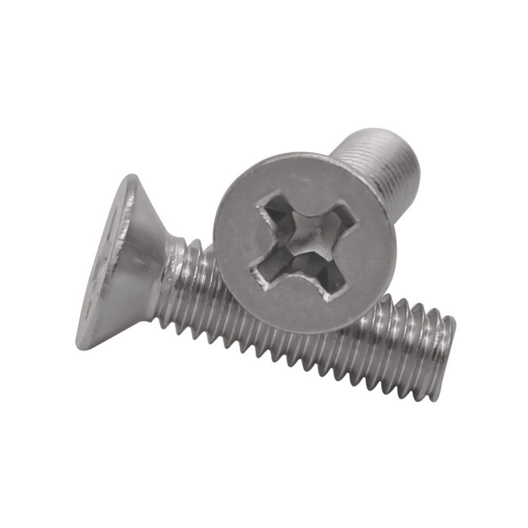 GB 819 SS Steel Countersunk Head Bolts Cross Recessed Flat Countersunk ...