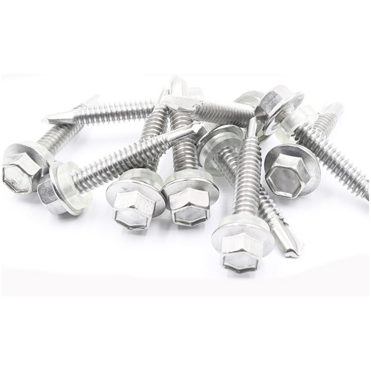 SUS304 Stainless Steel Hex Flange Head Drilling Screw DIN7504K DIN7504K ...