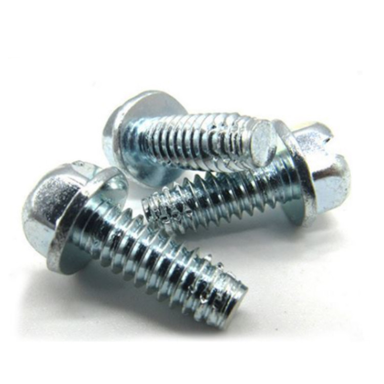 Slotted Hex Flange Cutting Screws Flange Hex Slotted Head Screw Flange ...