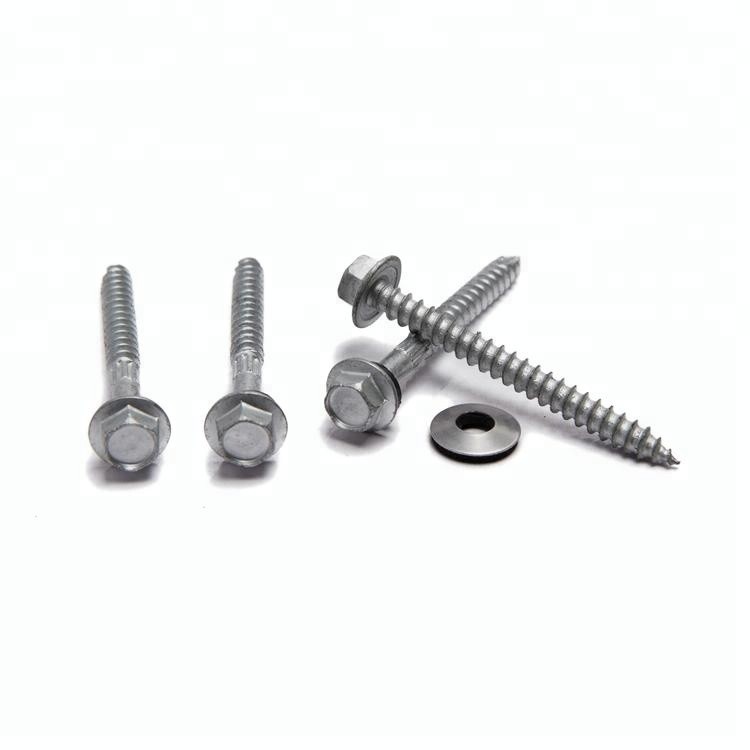 Building Roofing Screw Galvanised Metal Hexagon Head Tek Wood Stainless ...