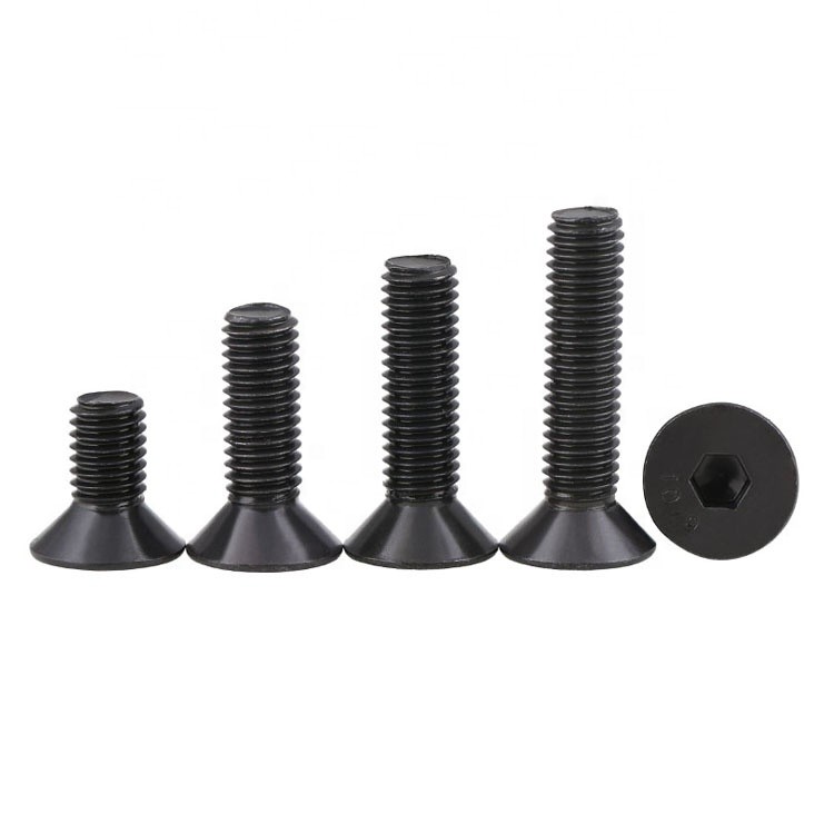 DIN EN ISO 10642 Countersunk Head Screws Black Oxide M5 M6 Carbon Steel Screw