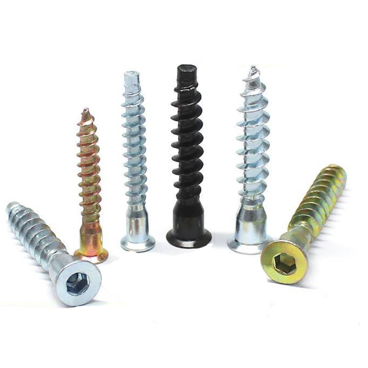 Standard Zinc Plated Furniture Wood Hex Socket Head Confirmat Screw ...